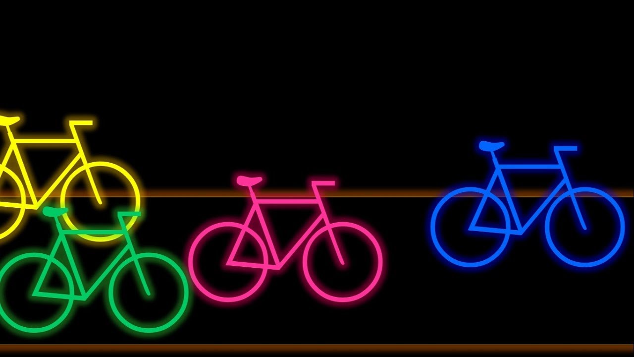 Neon Bike Animation in PowerPoint 2021 - YouTube