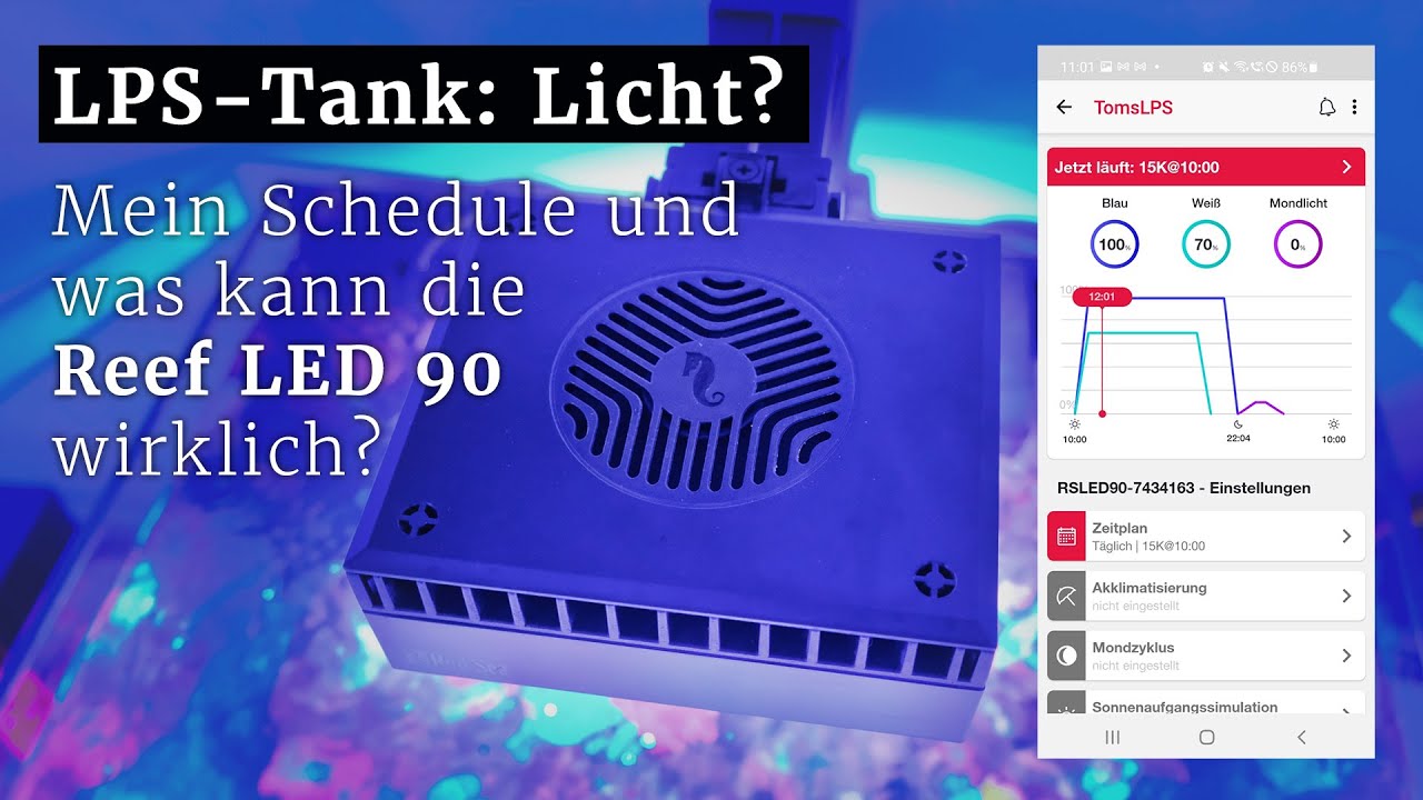 LPS Tank Vlog, E5: Red Sea Reef LED 90 - PAR-Leistung gemessen und ...