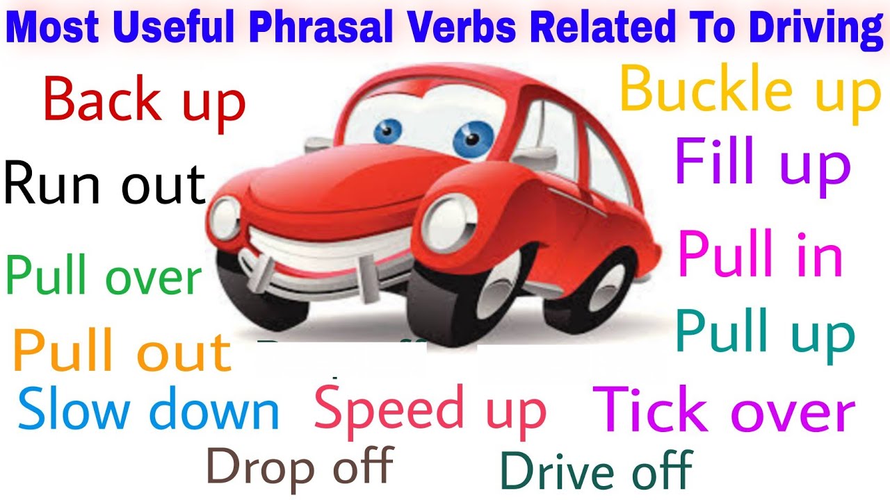 Daily Use Driving Phrasal Verbs In English With Example|Vocabulary ...