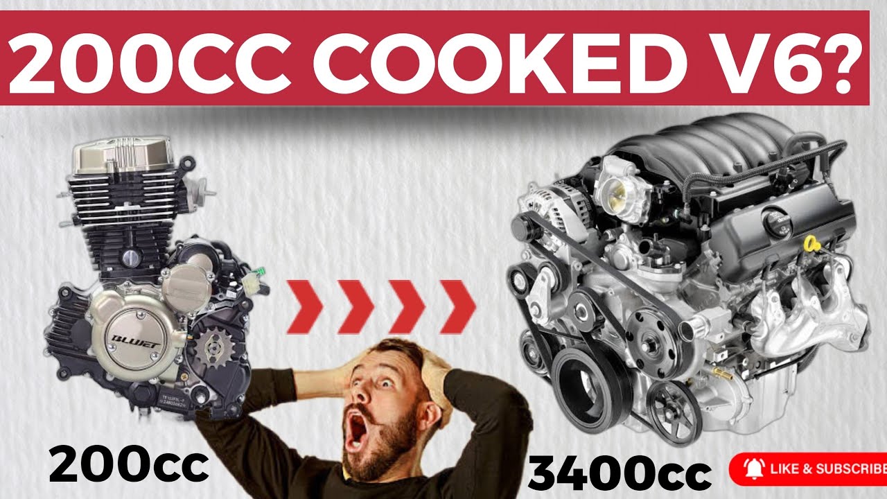 African Genius Mechanic Cooked V6 Engine Using 200cc 70% Fuel Cuts ...