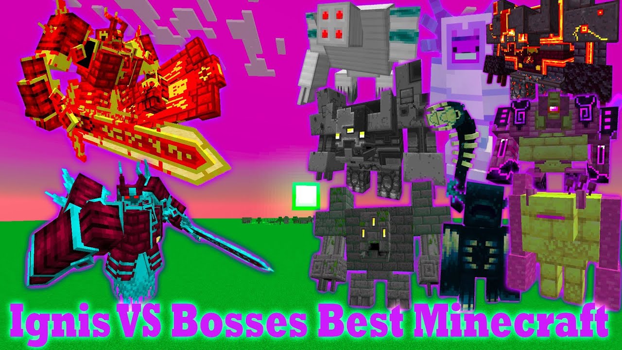 Ignis VS Bosses Best Minecraft (Part 2) | Minecraft Mods Battle - YouTube