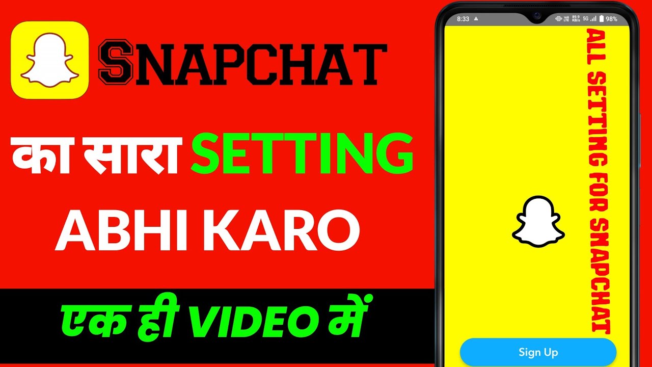Snapchat ka all setting || Snapchat all setting ek hi video me - YouTube