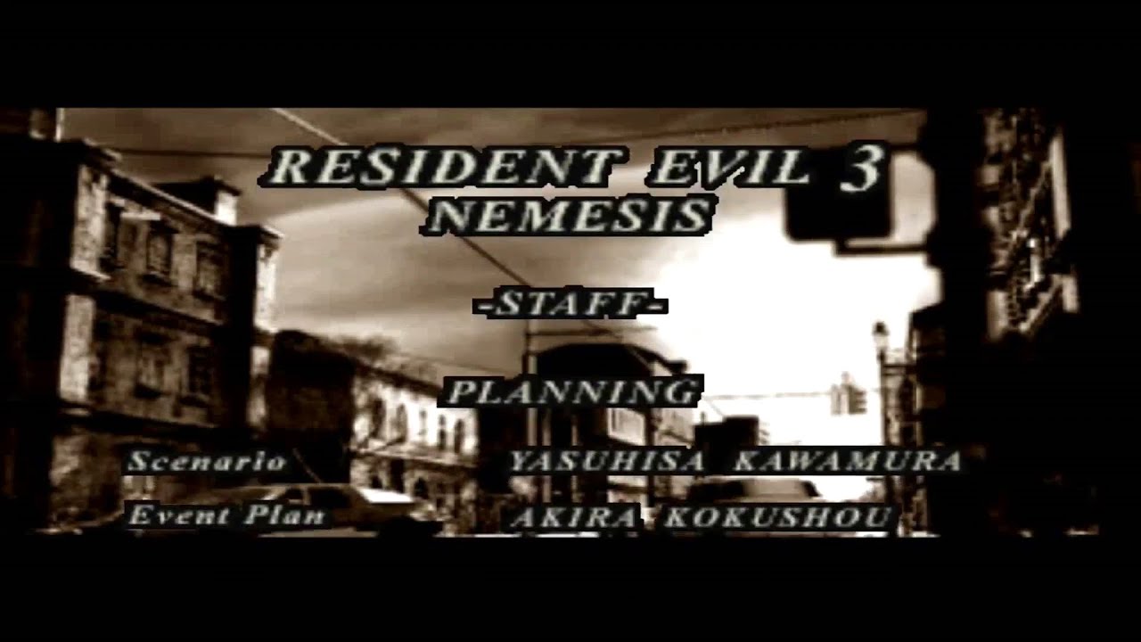 Resident Evil 3 Nemesis Ps1 Titoli di coda Ending Theme Soundtrack OST ...
