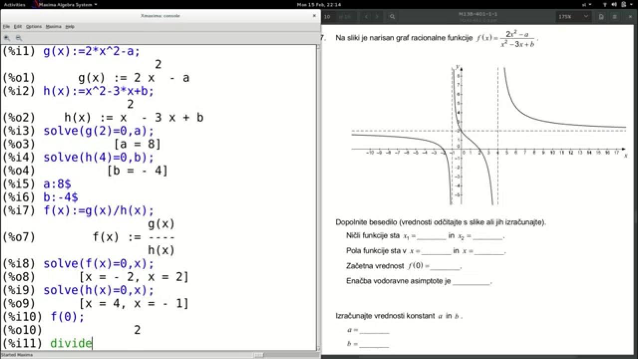 Maxima, A computer Algebra System - YouTube