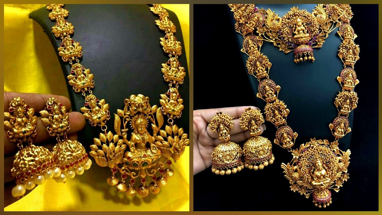 Indian gold long chain sets/Indian GOLD Rani haar collection/GOLD ...