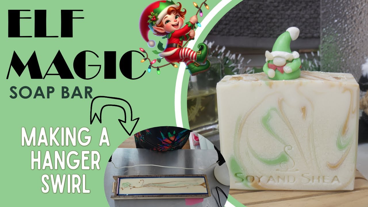 Elf Magic Christmas Soap Bar - Making and Cutting - YouTube
