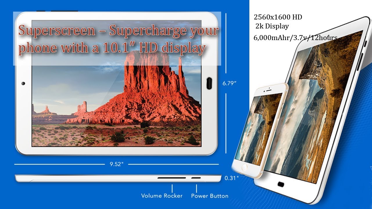 Superscreen - Share small mobile display to a full-sized touchscreen 10 ...
