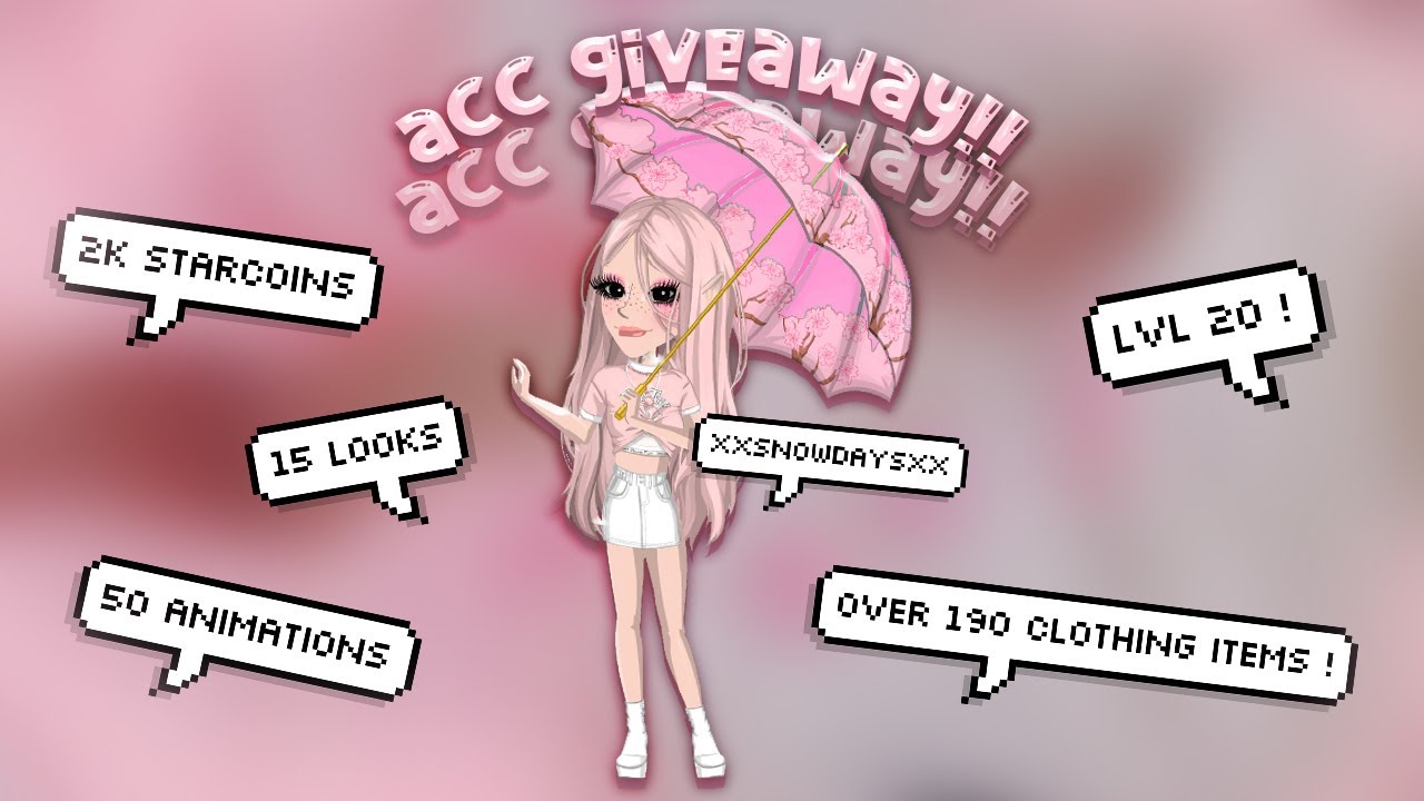 Pink Y2K Aesthetic Acc Giveaway!! *800 sub special* MSP - YouTube