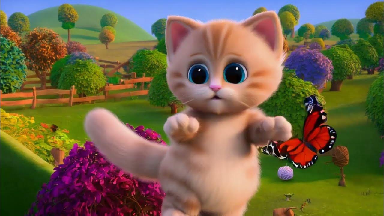 Animated Little Kitten friends Songs Cute Video - Preschool and kindergarten Cartoon Songs - YouTube