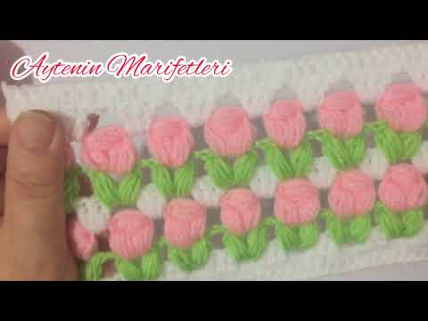 Gül bahçesi tığ işi battaniye,yelek modeli/örgü modelleri #knitting #Вязаниекрючком #örgüfikirleri