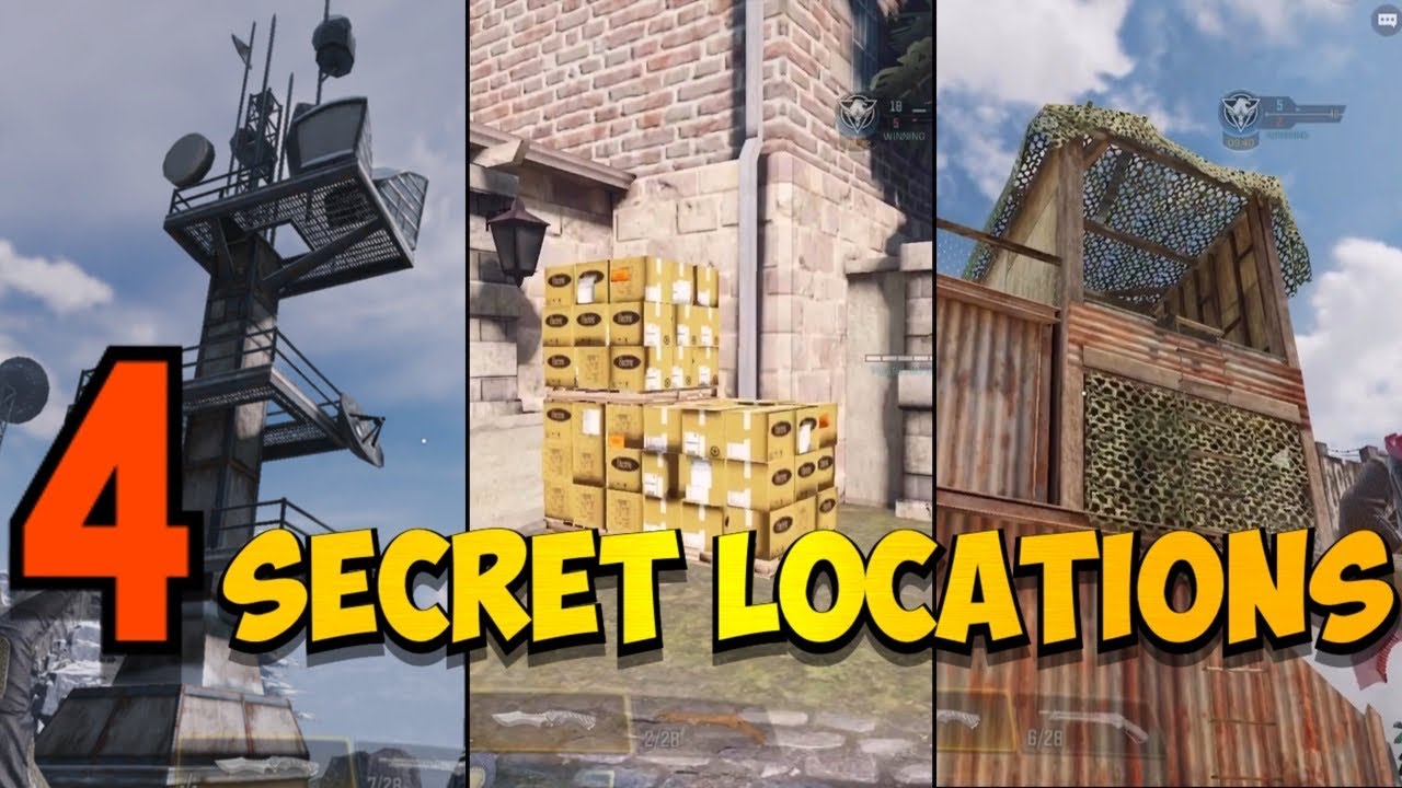 4 secret locations in Call Of Duty Mobile - YouTube