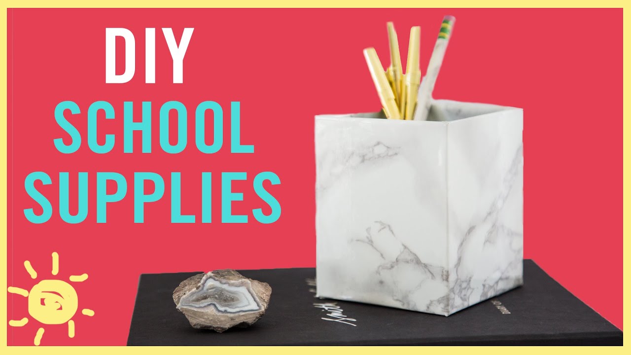 DIY | Back To School Supplies (So Cute & Easy!!) - YouTube