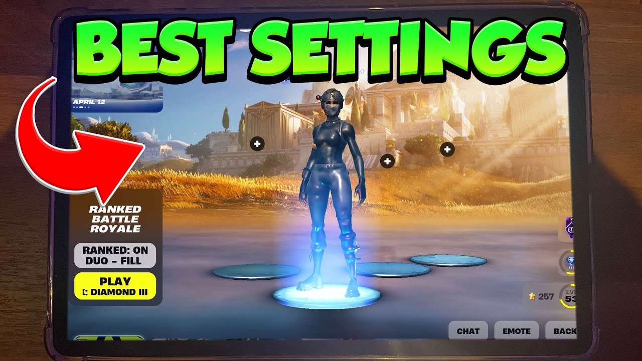 *NEW* BEST Fortnite MOBILE Settings Chapter 5! (Ranked HUD + Settings ...