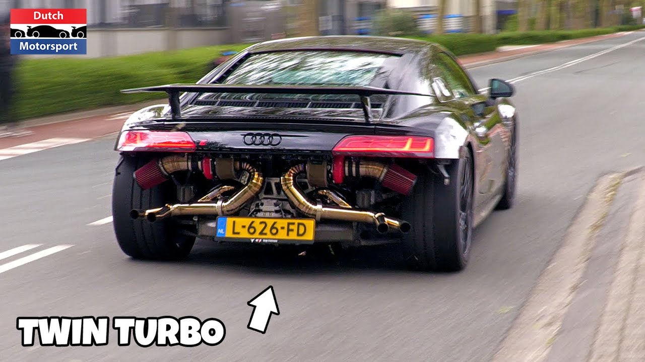 Tuner Cars Accelerating! - 1200HP R8 V10, S13 V8, E30 Turbo, Near Crash ...