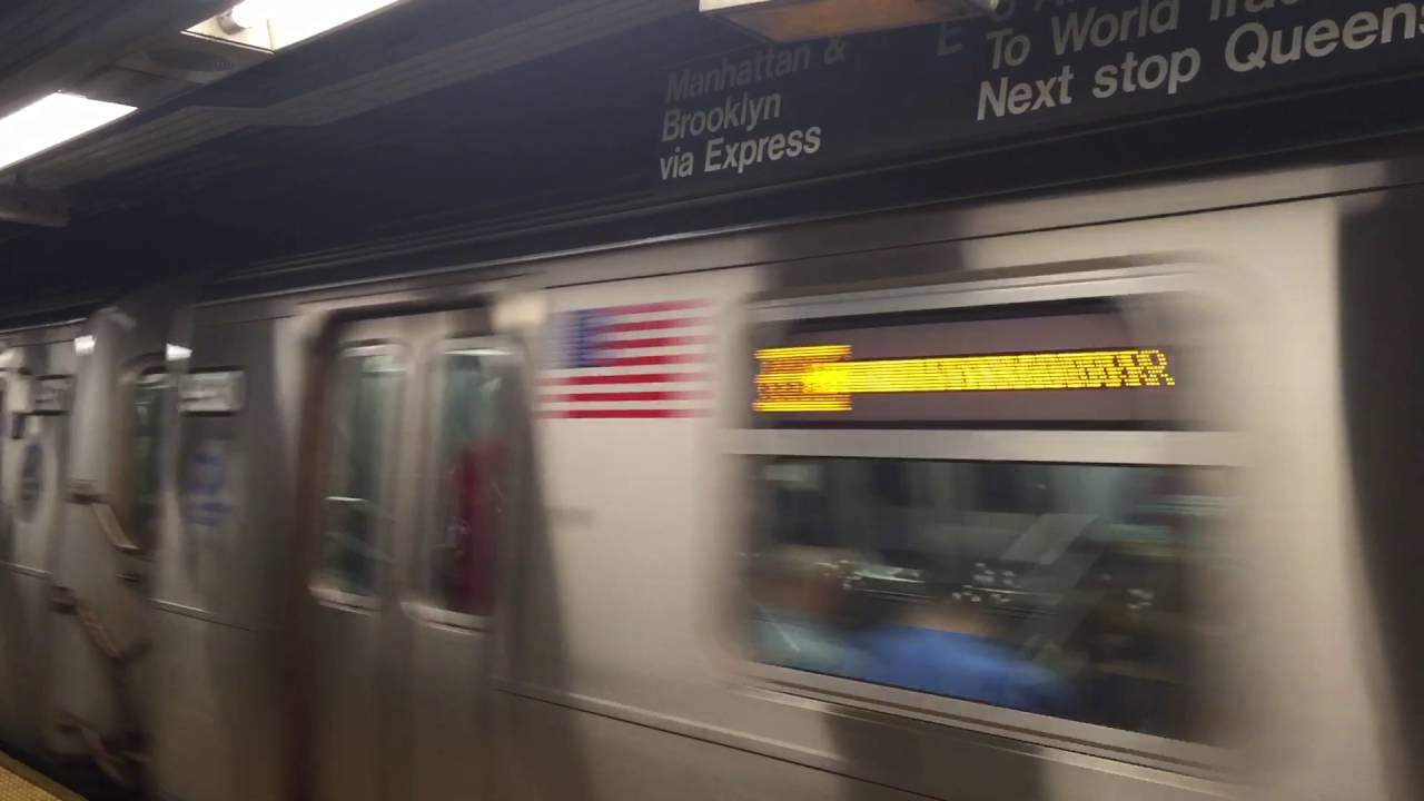 NY Train at Roosevelt Ave/Jackson Heights Subway Station, NY, USA - YouTube