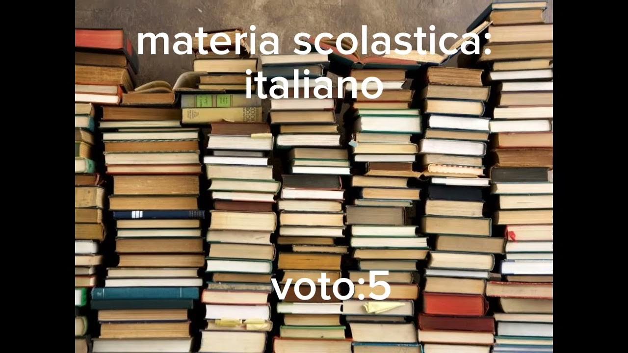 voto le materie scolastiche - YouTube