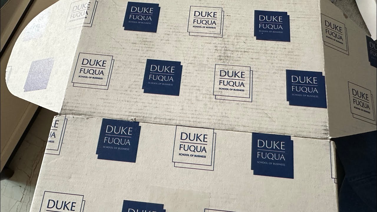 Unboxing the Duke Fuqua Business School Admitted Student Box - YouTube