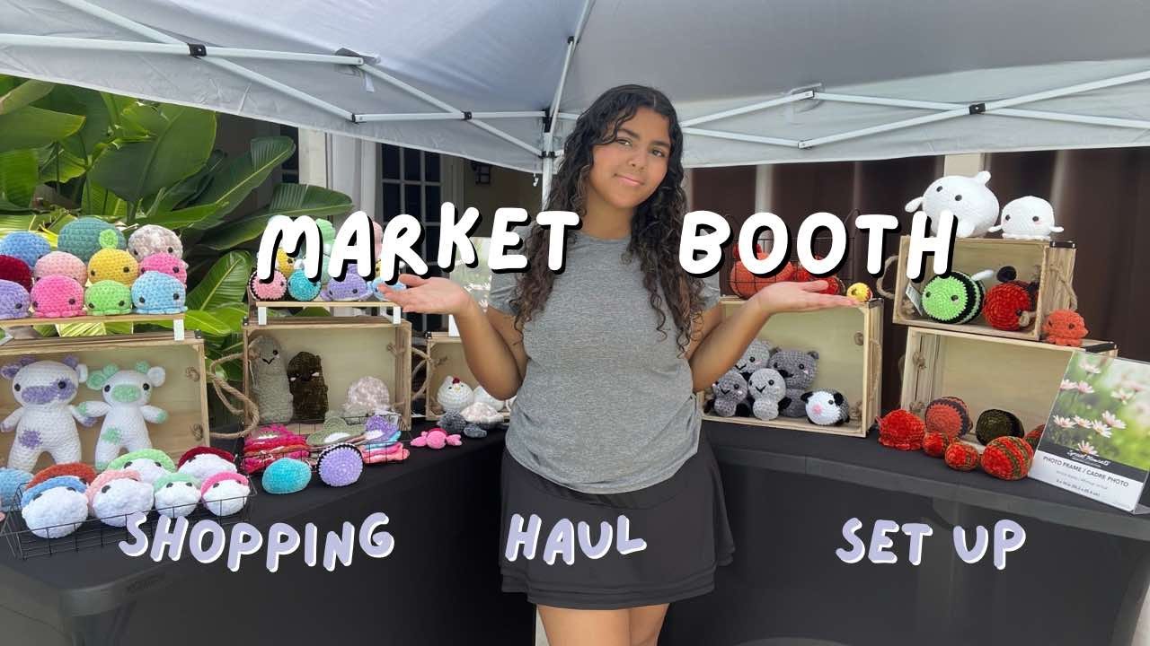 Creating my Market booth set up from scratch! Amazon, Target, Marshalls ...