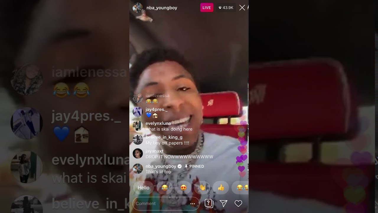 NBA YoungBoy instagram live 1/24/2020 - YouTube