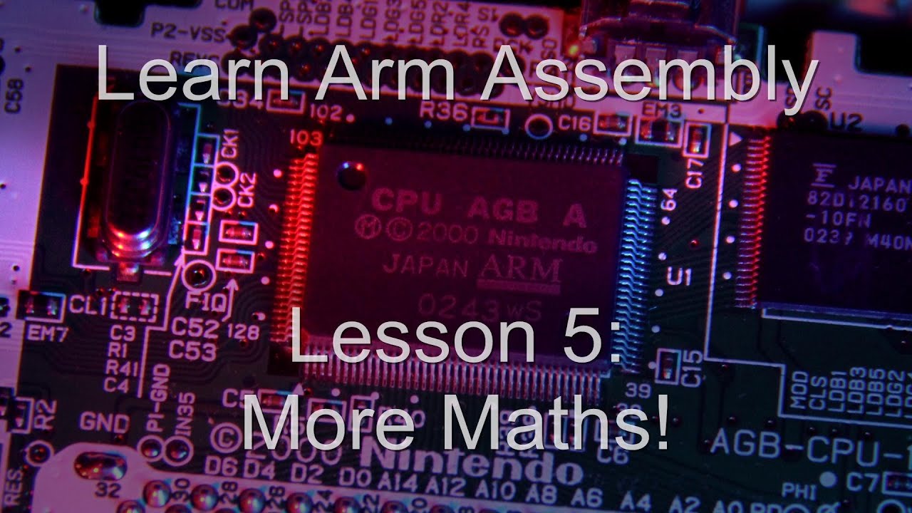 ARM Assembly Tutorial... Lesson 5 - More Maths! - YouTube