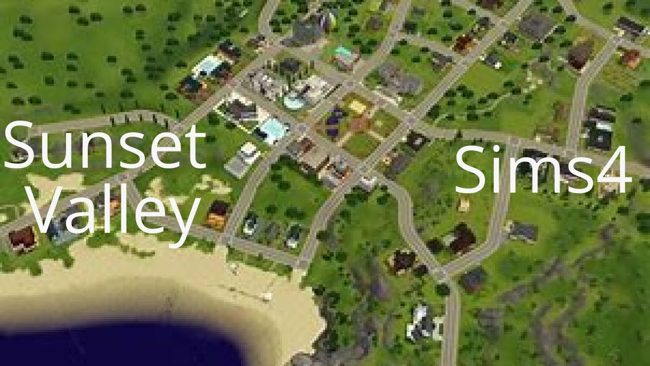 Sunset Valley in The Sims 4 | Sims 4 Save File - YouTube