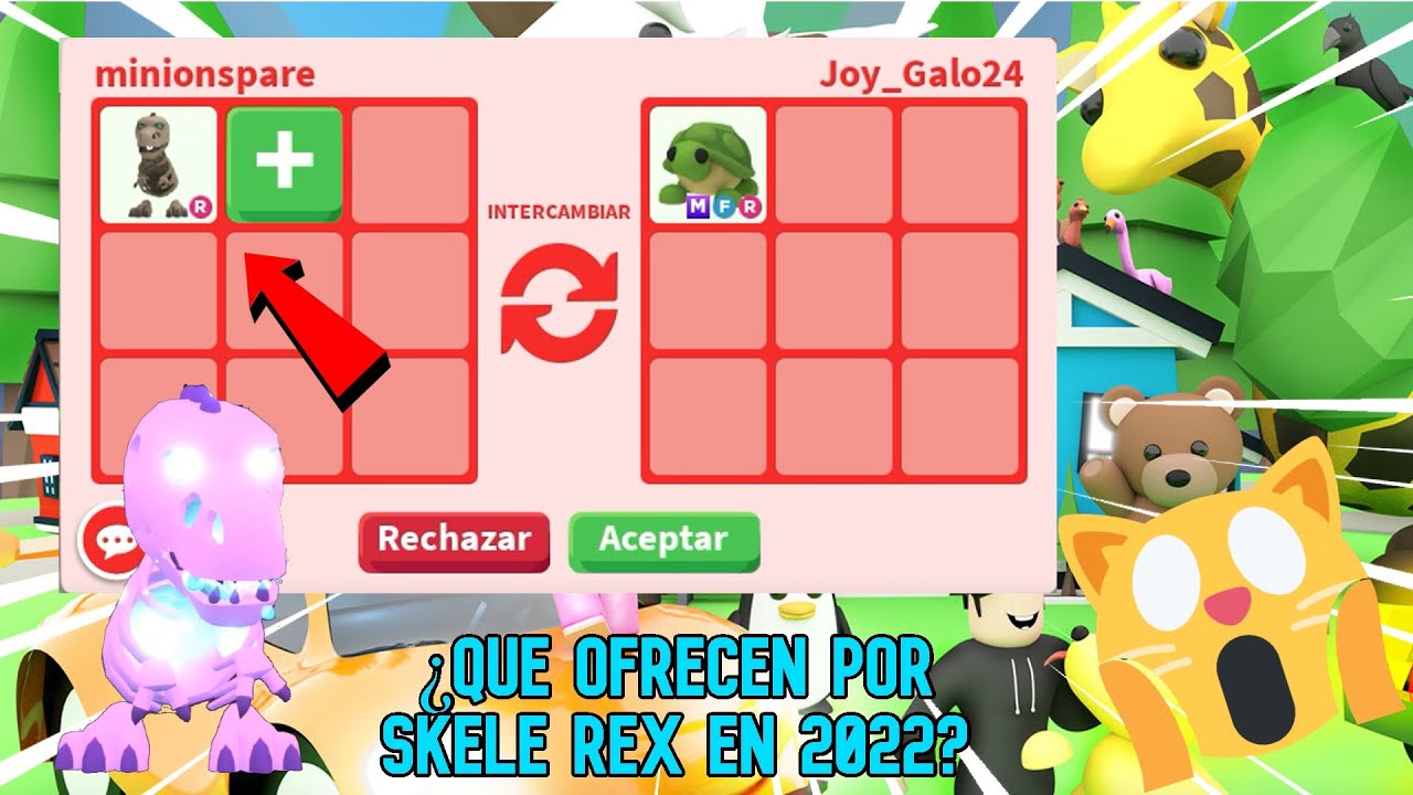 ¿QUE DAN POR SKELE REX EN 2022?/🐱‍🐉🦴/TRADES/ADOPT ME/ROBLOX - YouTube