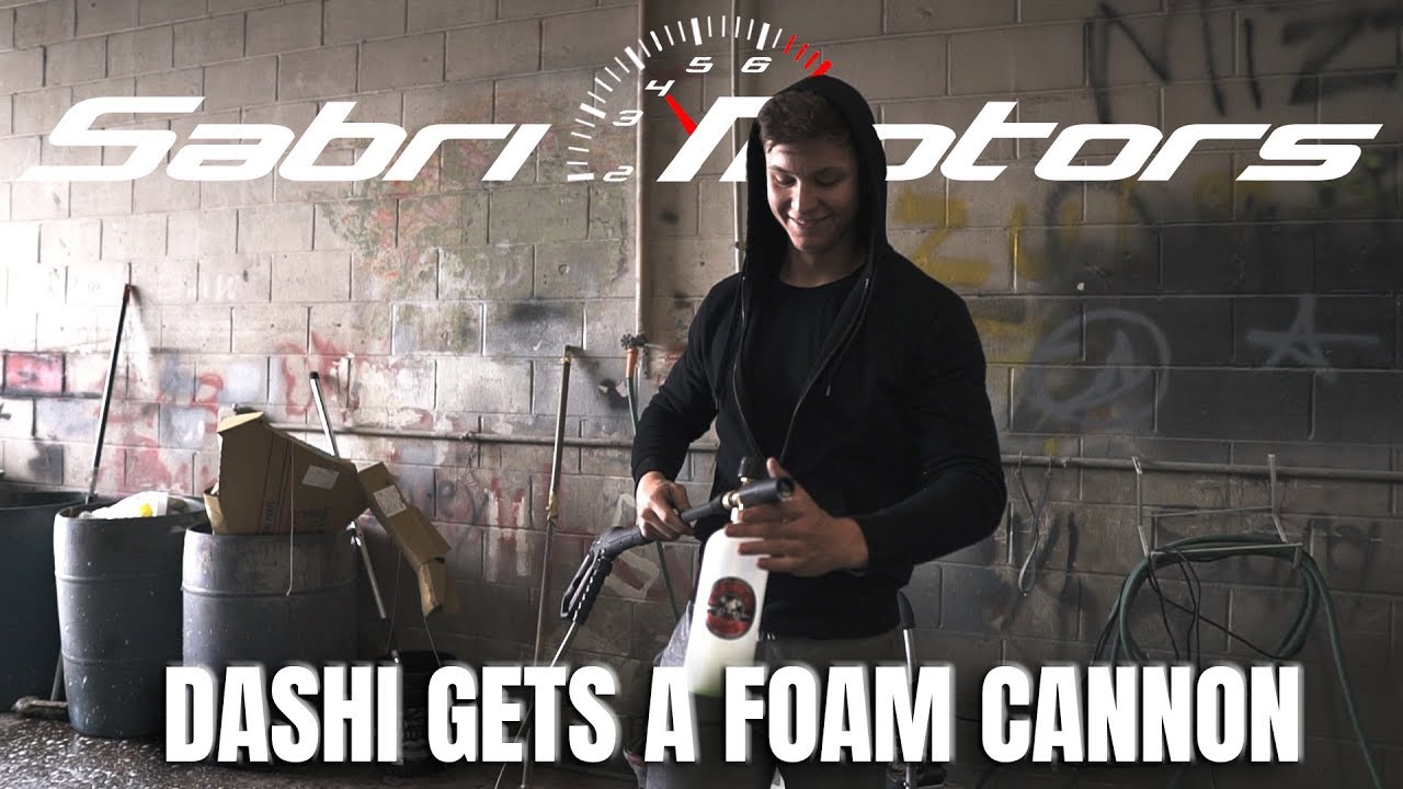 Mini Video: Dashi finally gets his Foam Cannon! - YouTube