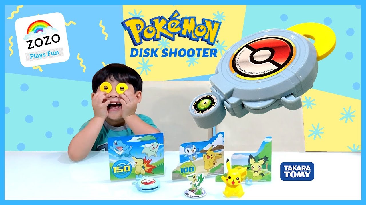 POKEMON DISK Game Shooter with Zozo Plays Fun - YouTube