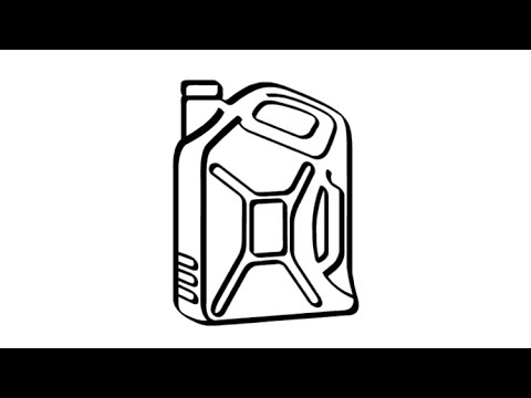 How to Draw a Fuel Container | Drawing a Gas Can - YouTube
