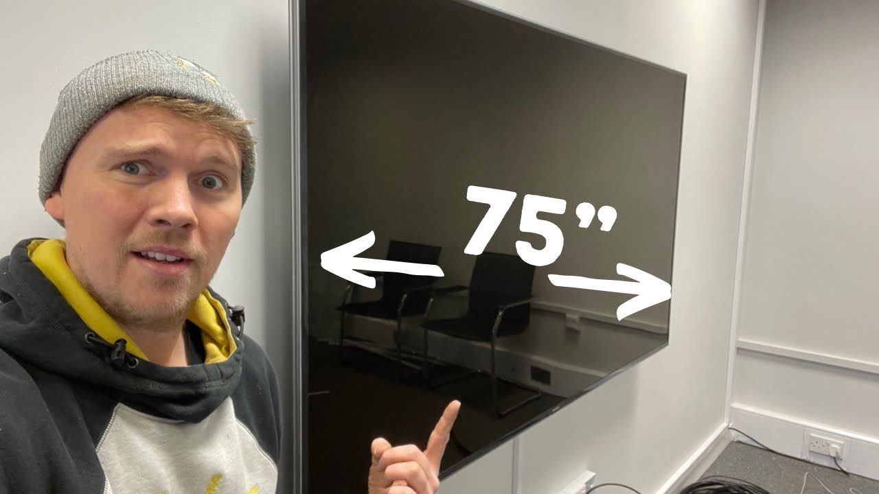 Did I FAIL hanging the biggest tv ever?! - YouTube