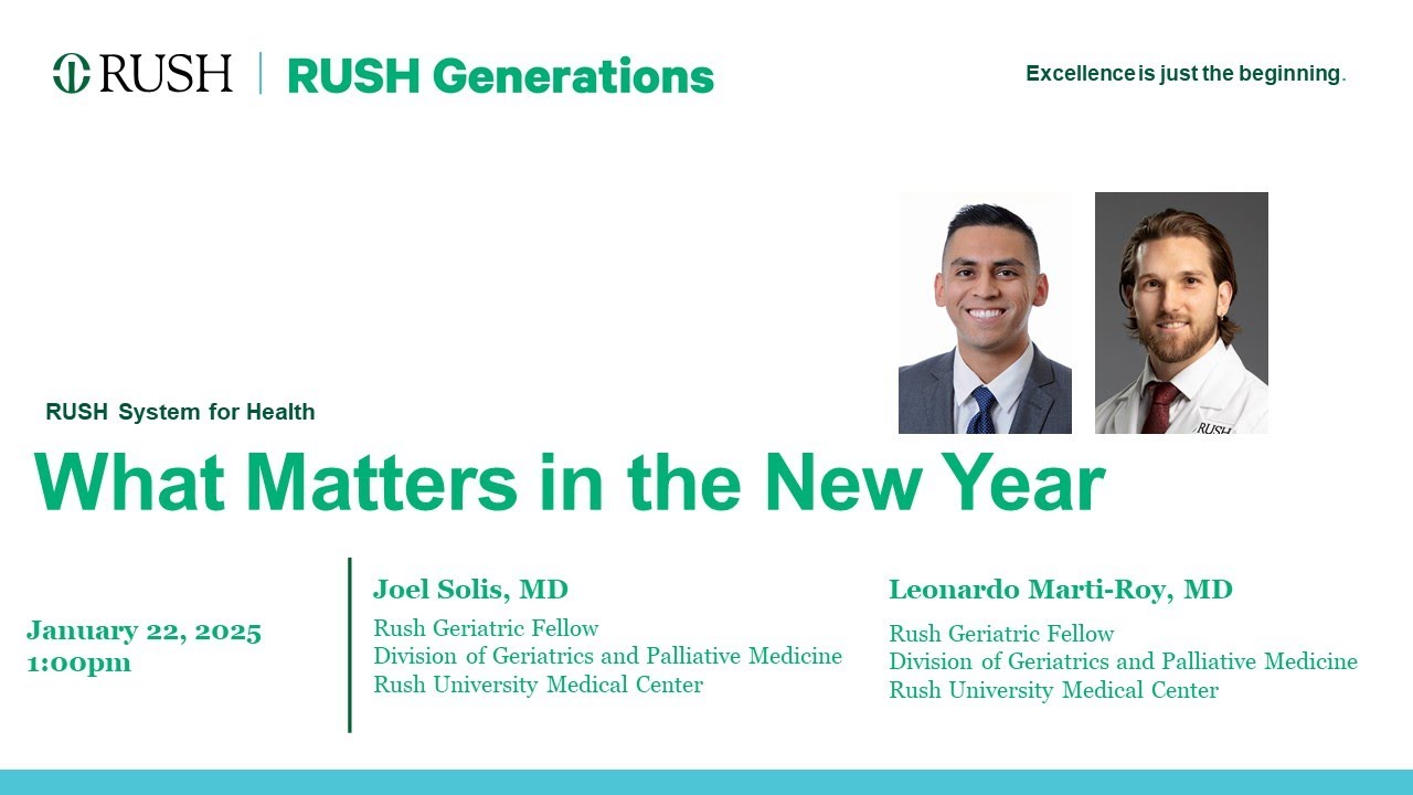 RUSH Generations What Matters in the New Year Lecture - YouTube