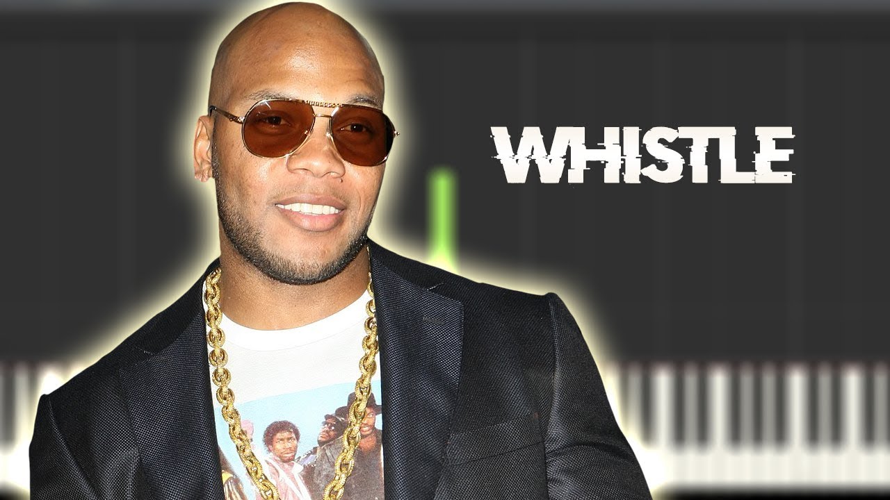 Flo Rida - Whistle | Instrumental Piano Tutorial / Partitura / Karaoke ...
