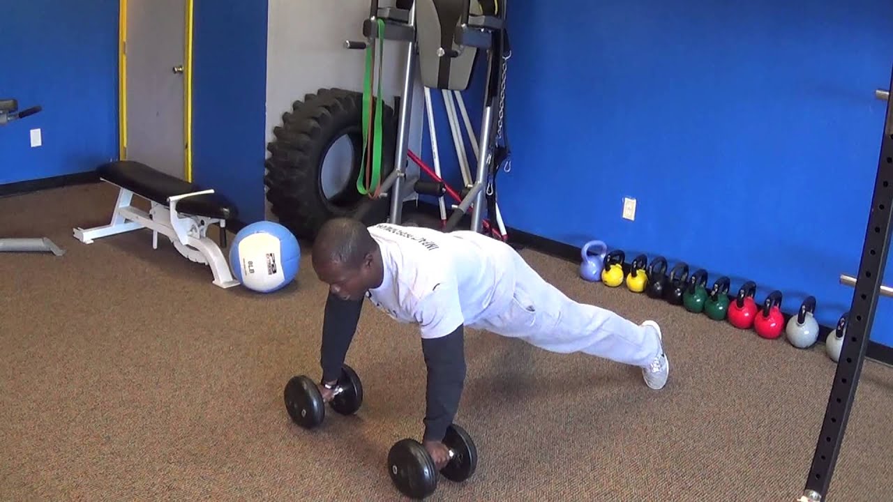 Dumbbell Push Up Complex - YouTube