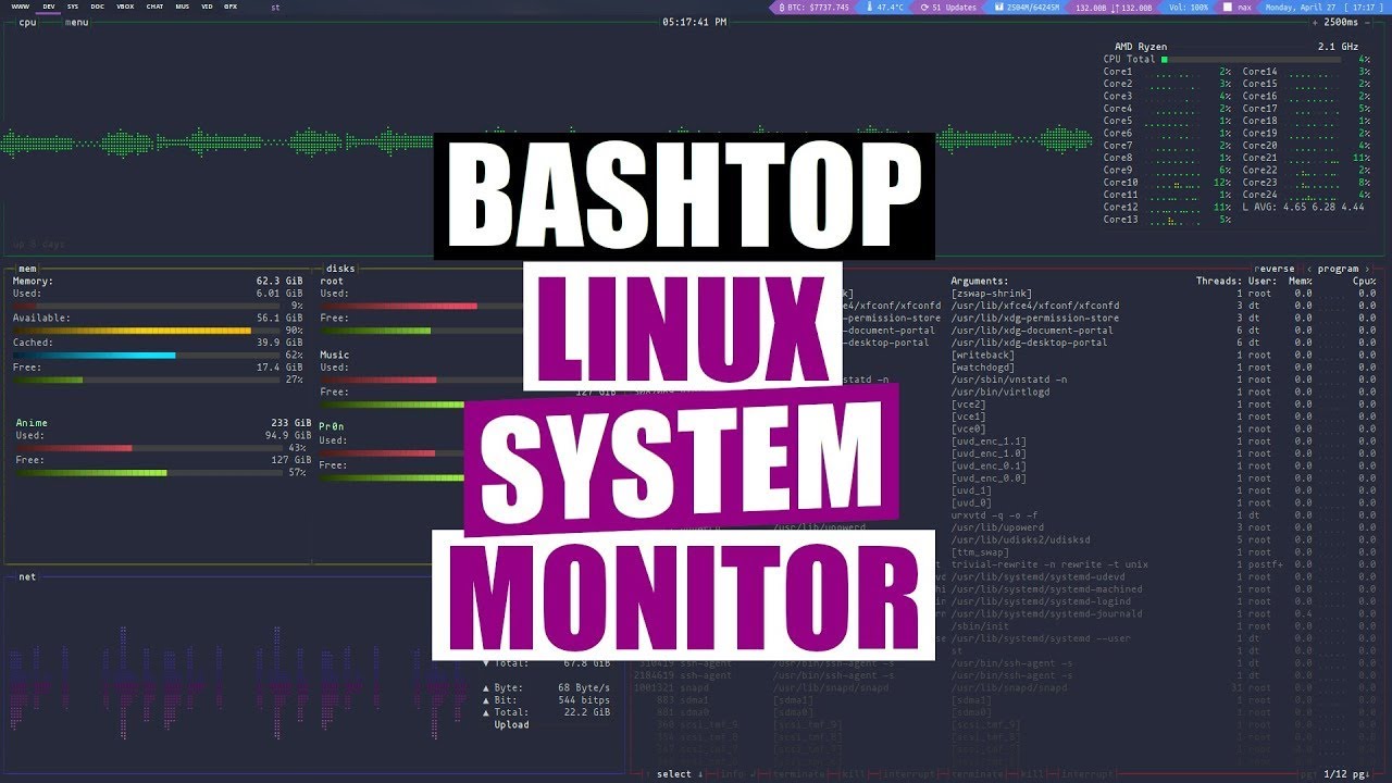 COMO INSTALAR BASHTOP EN UBUNTU - YouTube
