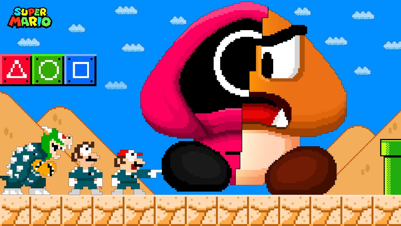 Mario and Luigi. But When Everything Turns into Squid Game in Super ...