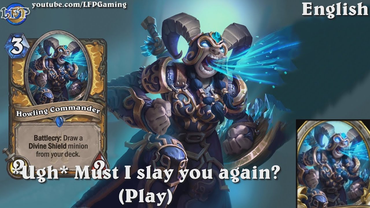 Hearthstone: Howling Commander card sounds in 14 languages -Knights of ...