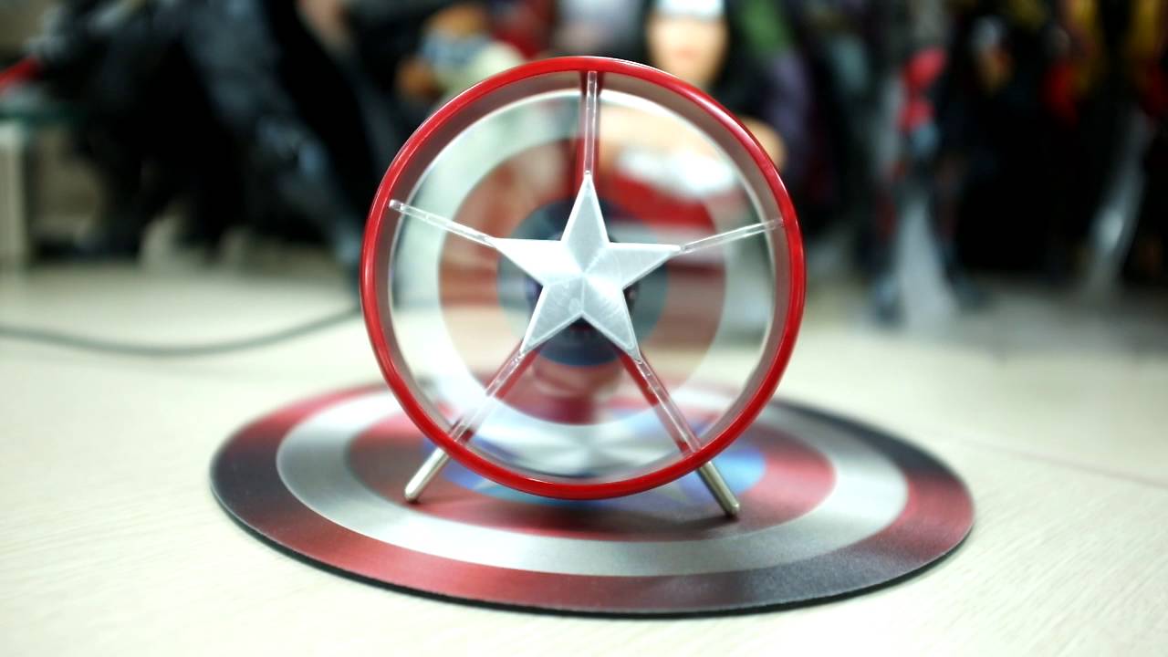 Marvel Civil War Captain America USB Shield Fan - YouTube