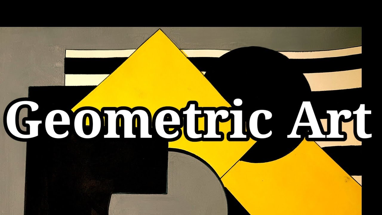 Geometrical art// abstract geometric painting//lalee art//basic shape ...