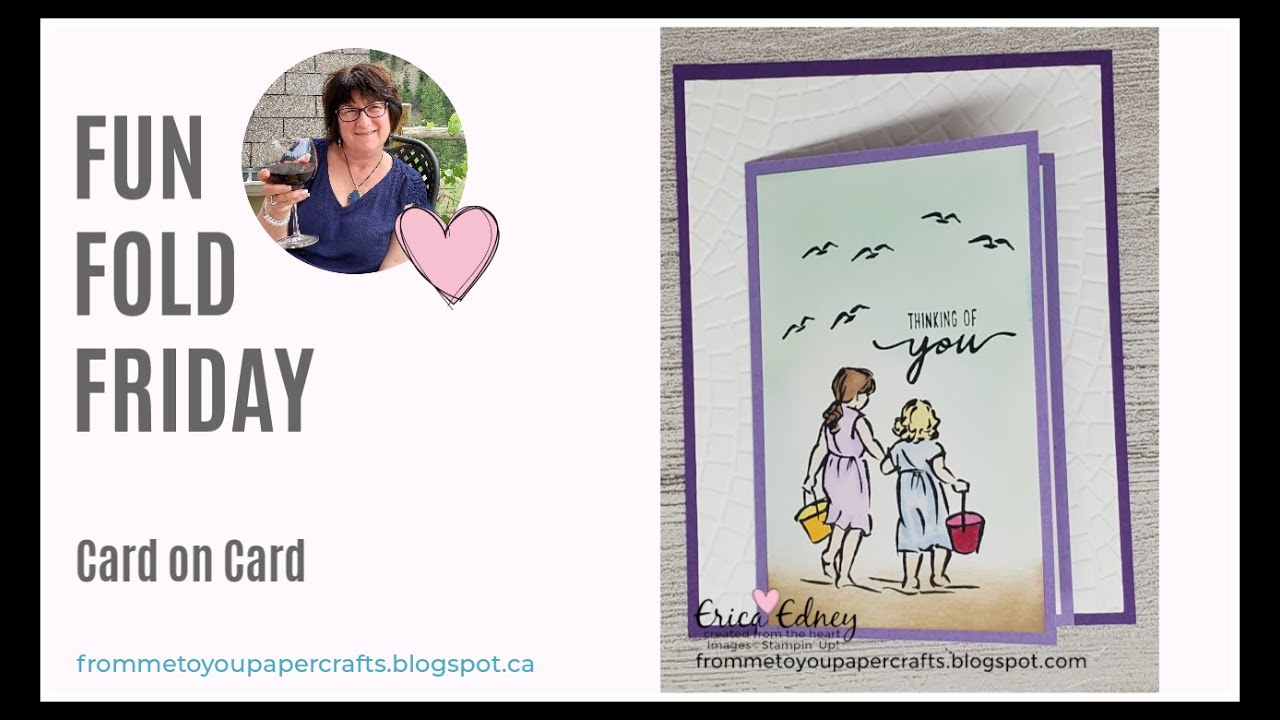 Fun Fold Friday-Card on Card - YouTube