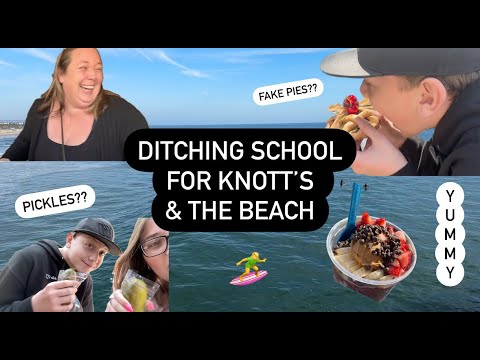 Ditching school for Knott’s and the Beach!! | Little brothers spring ...