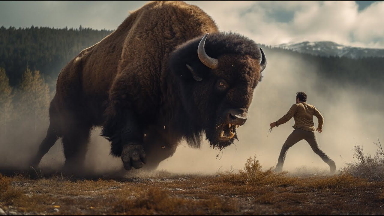 How To Survive a Bison Attack. - YouTube