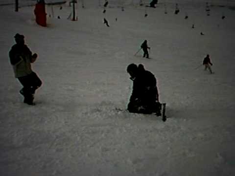 Quality face plant when snowboarding in Andorra - YouTube