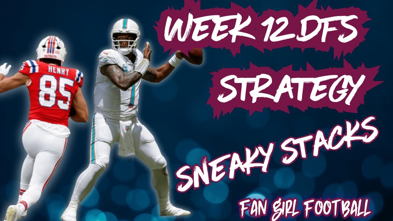 NFL Week 12 DFS: Rain, Bears, and Bargains - SNEAKY Stacks to Balance ...