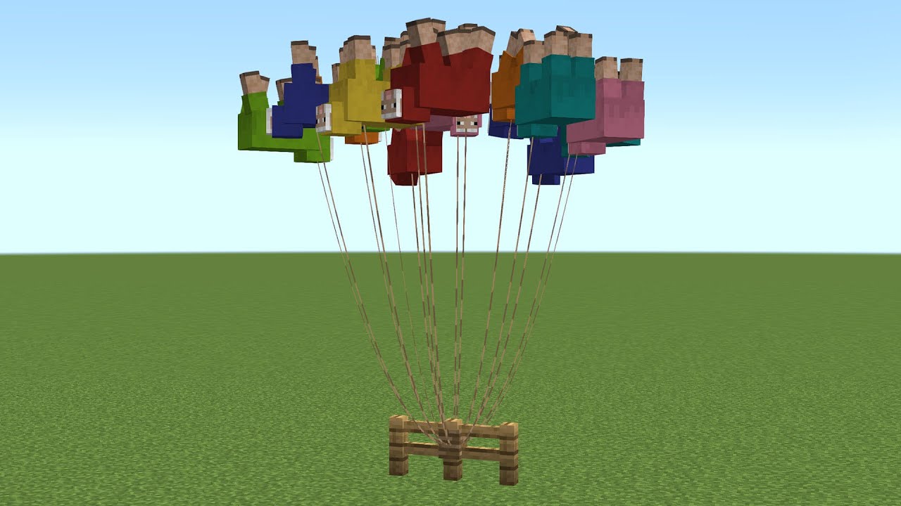 how to make balloons in minecraft - YouTube