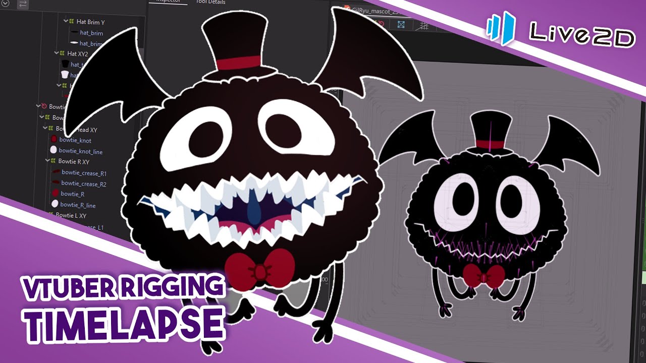 【Live2D】 Gil Ryu's Rin // Vtuber Rigging Timelapse - YouTube