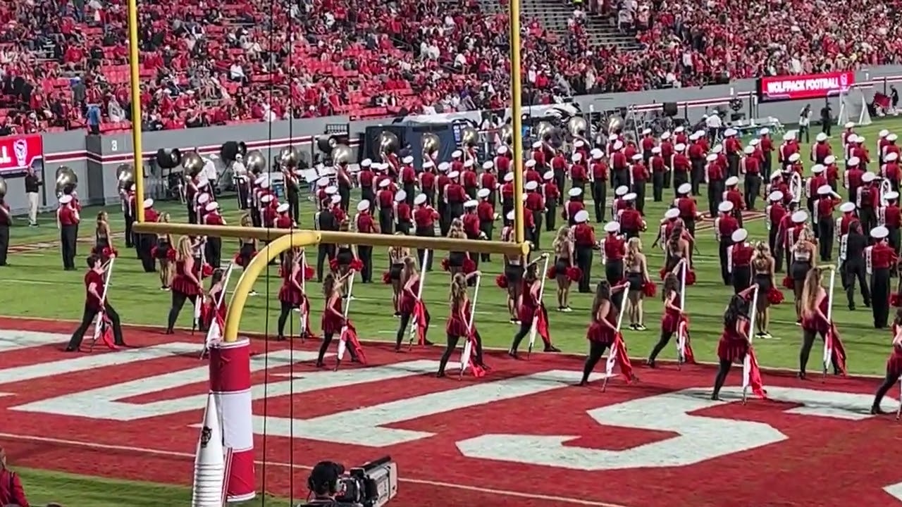 NC State Marching Band - Pregame vs UConn from entrance 2022-09-25 ...