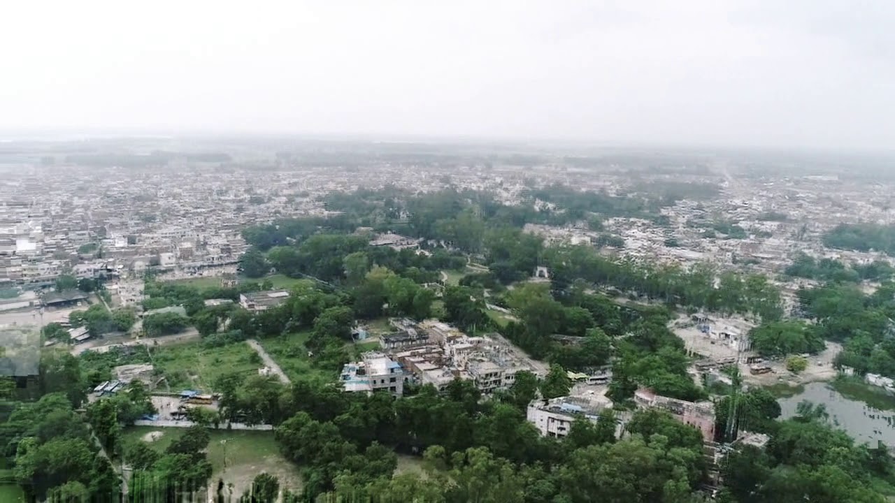 Arial View of Hardoi City - YouTube