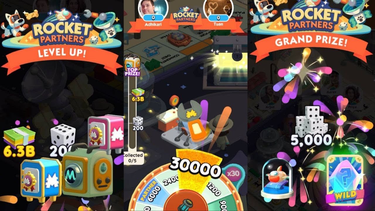 Monopoly Go |💯 ROCKET PARTNERS | Carrying Subscribers x1000 Run Used ...