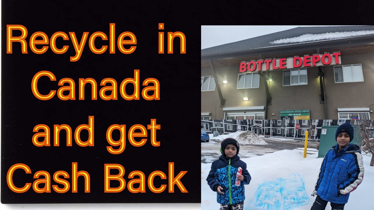 Recycle ♻️= Cash Back in Canada| Kinds enjoyed Snow painting in this ...