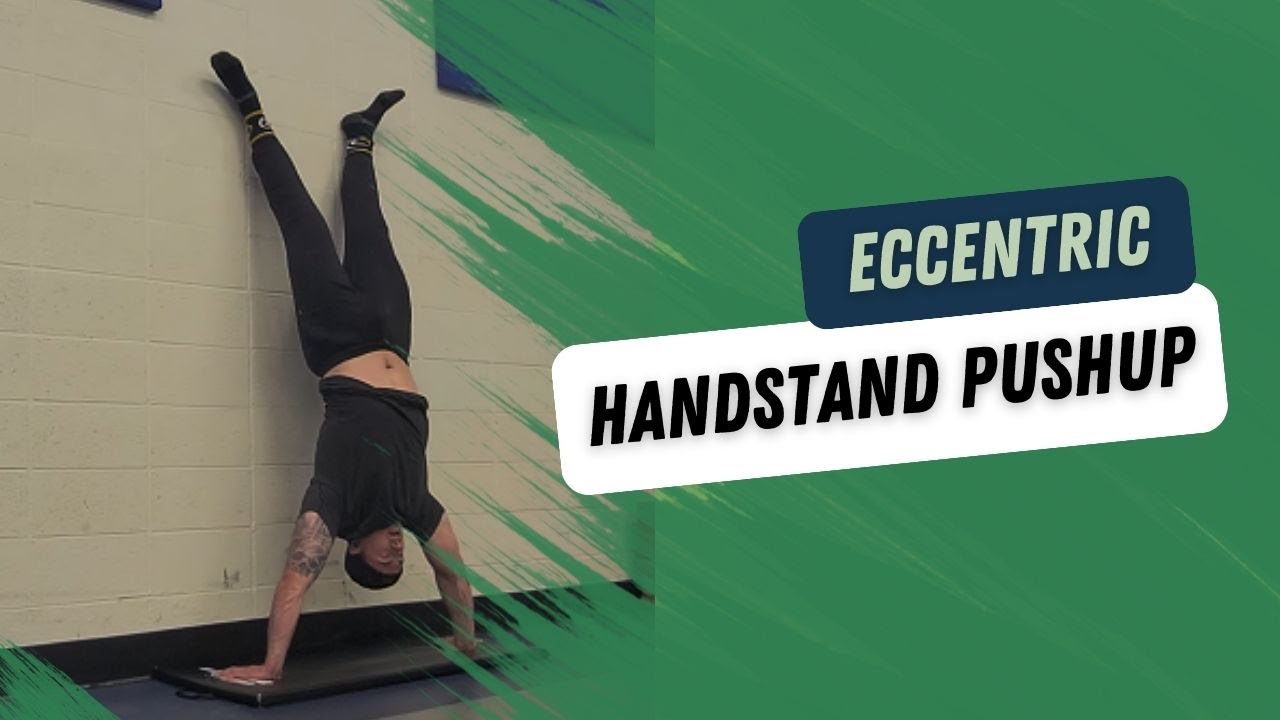 Eccentric Handstand Pushup - YouTube